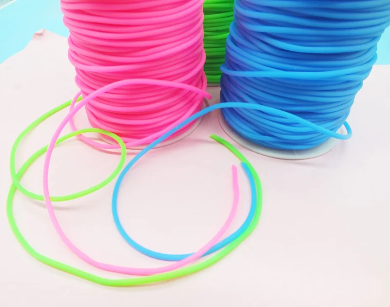 50-meter-DIY-jewelry-accessories-hand-woven-rubber-rope-silicone-rope ...