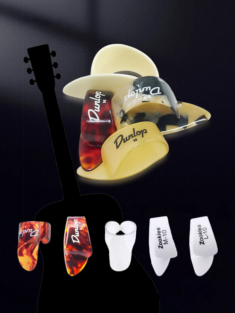 Dunlop-Guitar-Picks-Thumbpicks-Fingerpicks-Medium-Large-Multi-material ...