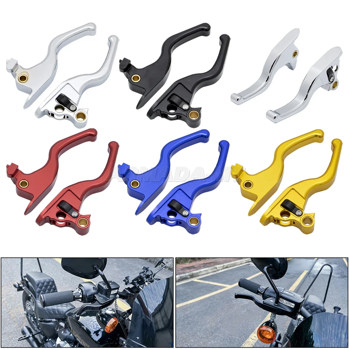 Motorcycle Accessories Brake Clutch Levers For Harley Softail FLSTF/I ...