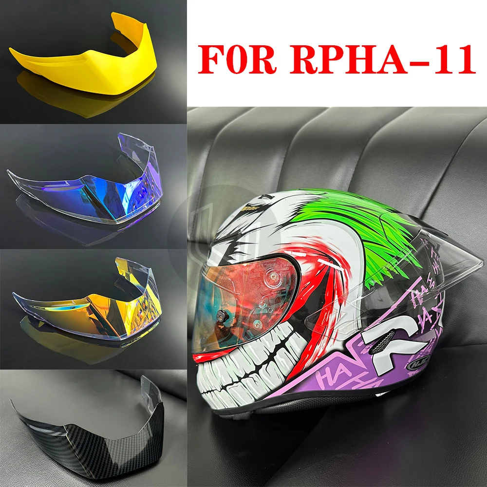 Carbon-look-Motorcycle-Rear-Trim-Helmet-Spoiler-For-HJC-RPHA-11-Helmet ...