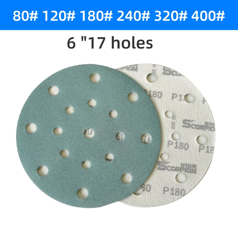 100-Pcs-For-FESTOOL-Dry-Sanding-Paper-Garnet-Sandpaper-6-Inches-17 ...