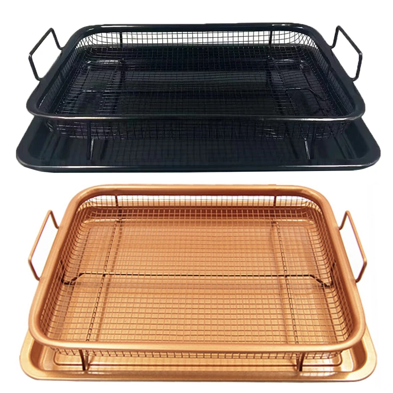 Copper-Baking-Tray-Oil-Frying-Baking-Pan-BarBecue-Tray-Fry-Pan-Non ...