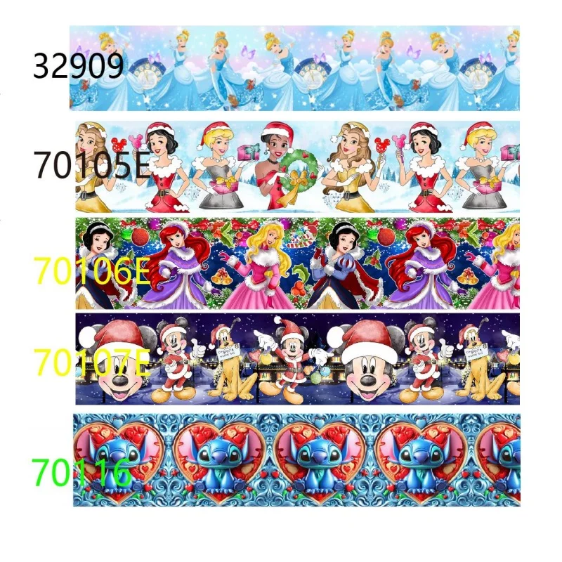 10yards-Christmas-Grosgrain-Ribbon-for-Disney-Princess-Mickey-Mouse ...