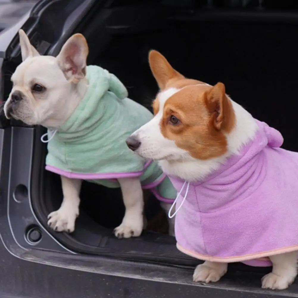 Pet-Bath-Gown-Microfiber-Large-Medium-Small-Dogs-Cats-Robe-Towel-with ...