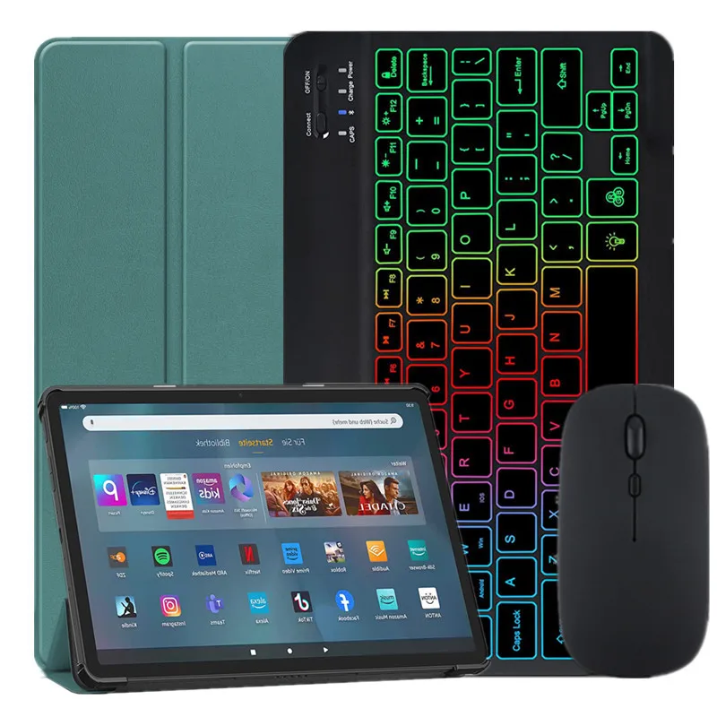 Rainbow-Backlit-Keyboard-Case-For-Amazon-Fire-Max-11-Case-For-Fire-Max ...