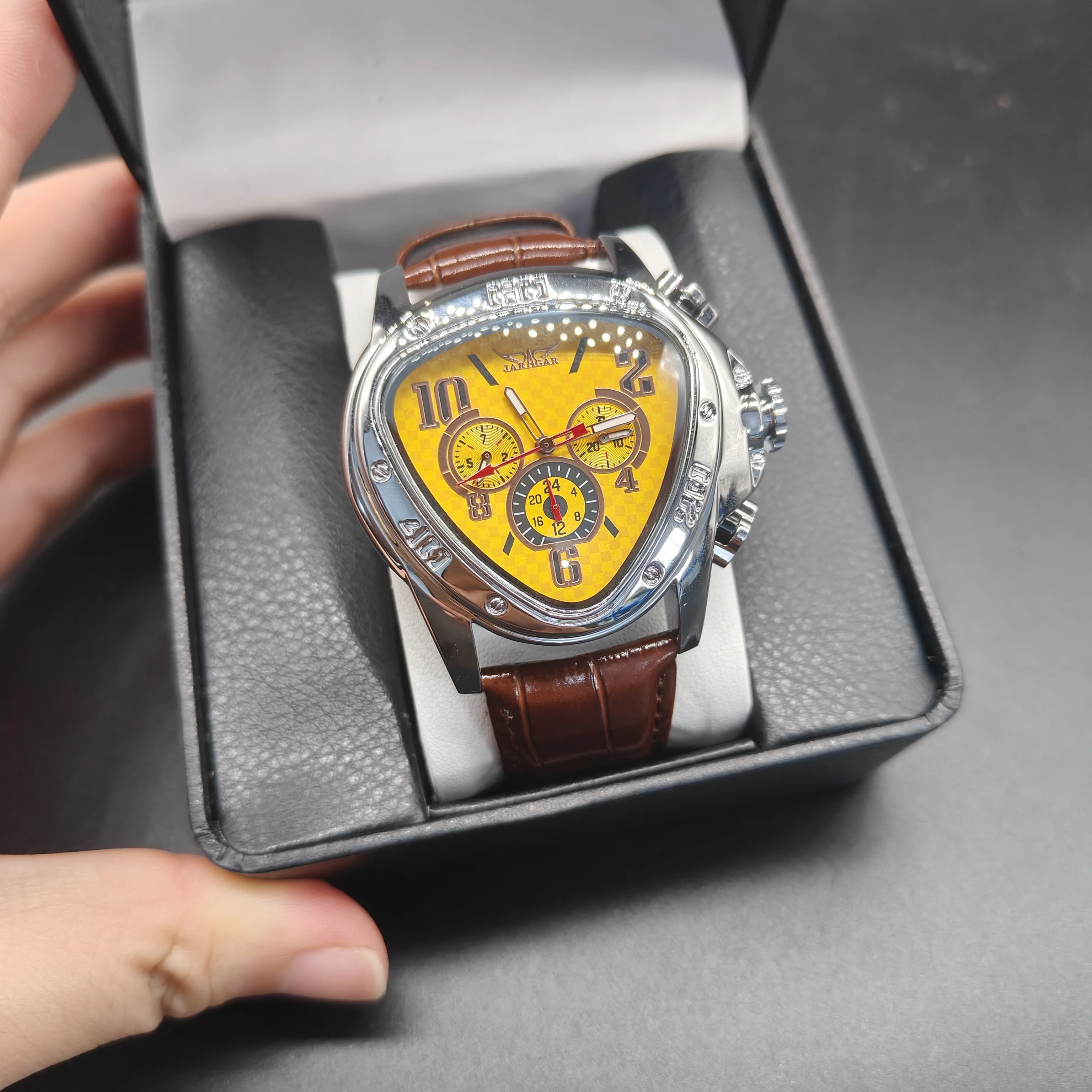 Personalized Alien Triangle Bumblebee Color Matching Dial Men's Trendy ...