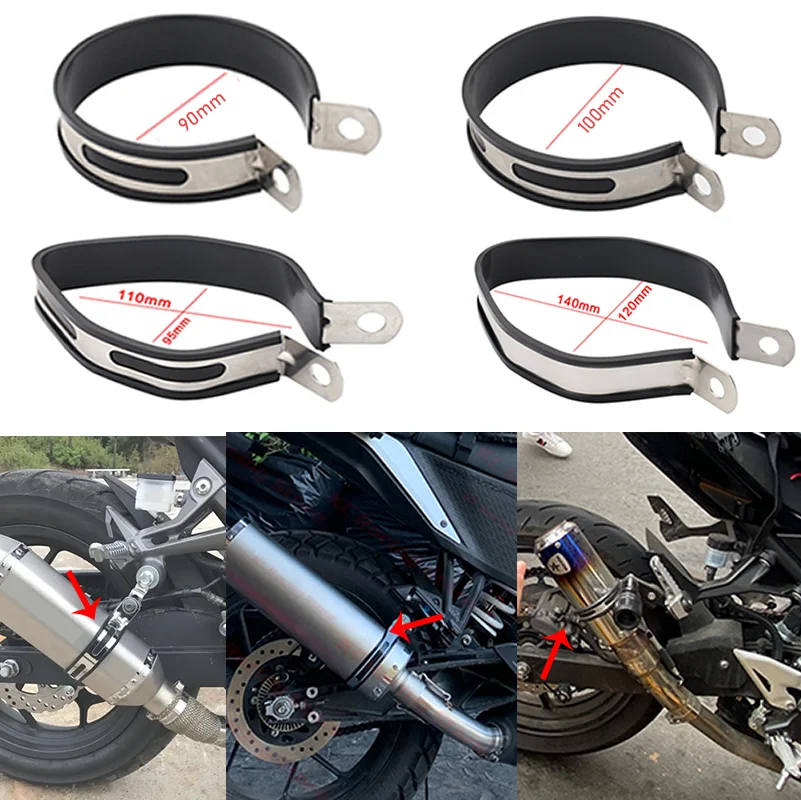 Motorcycle-Exhaust-Muffler-Universal-Fixed-Ring-Support-Bracket ...