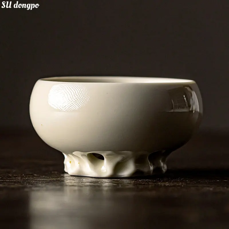 Grass-Grey-Beige-Tea-Cup-Creative-Ceramic-The-Taihu-Lake-Stone-Master ...
