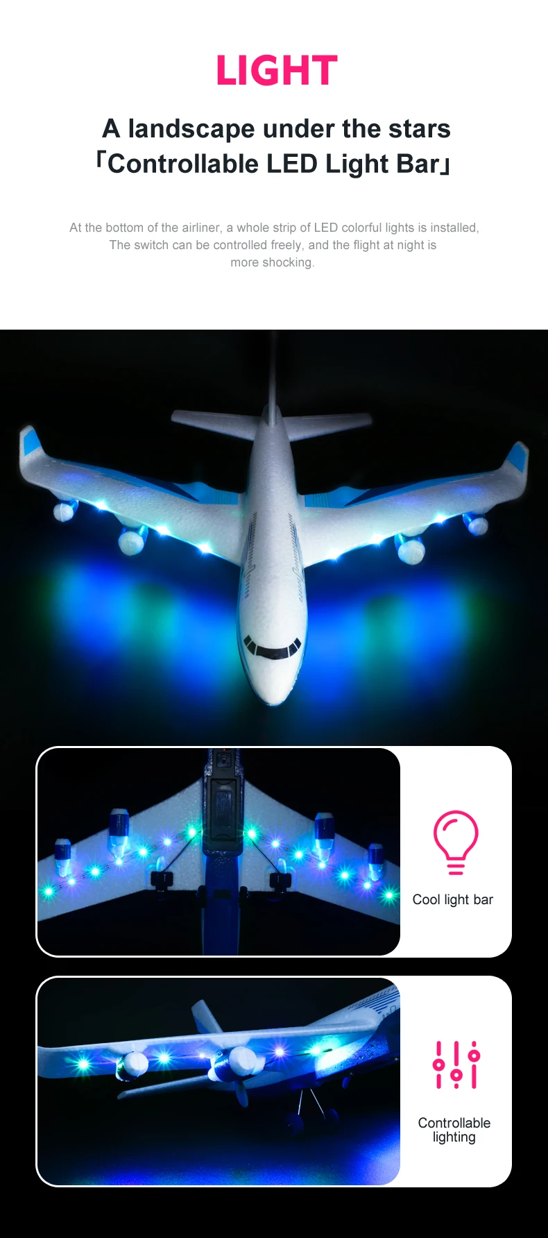 G2 RC airliner Glider - 2 Channel Remote Control Aircraft Hand Throwin ...