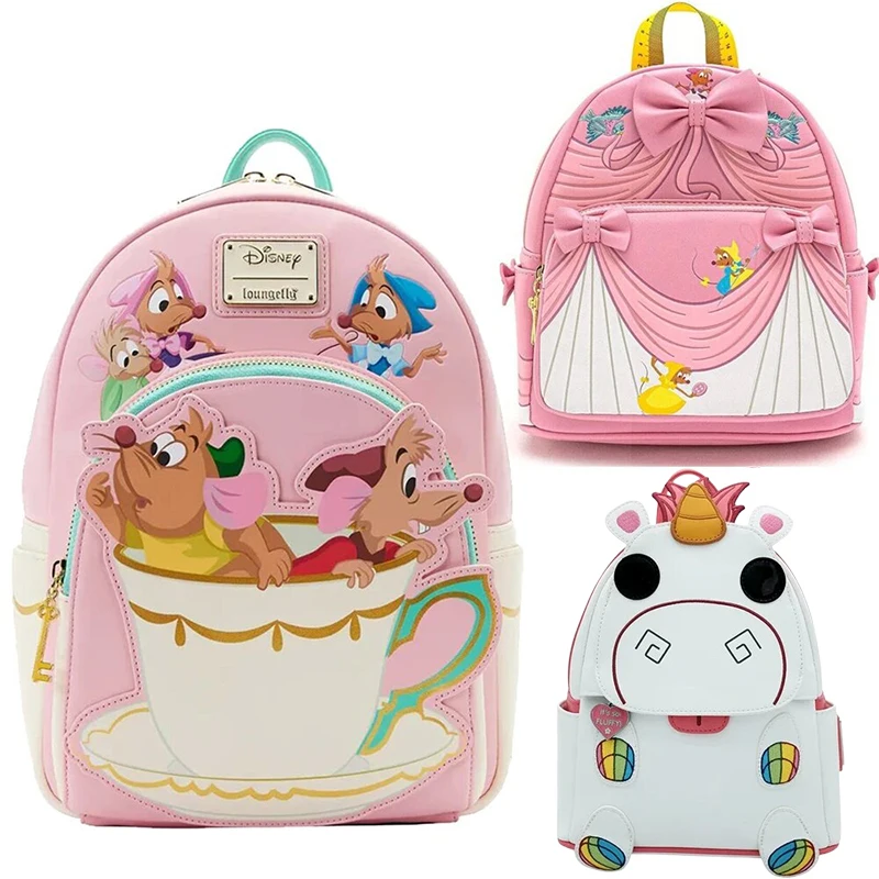 New-Disney-Cinderella-Cartoon-Backpack-Mini-Women-s-Leisure-Backpack-Pu ...
