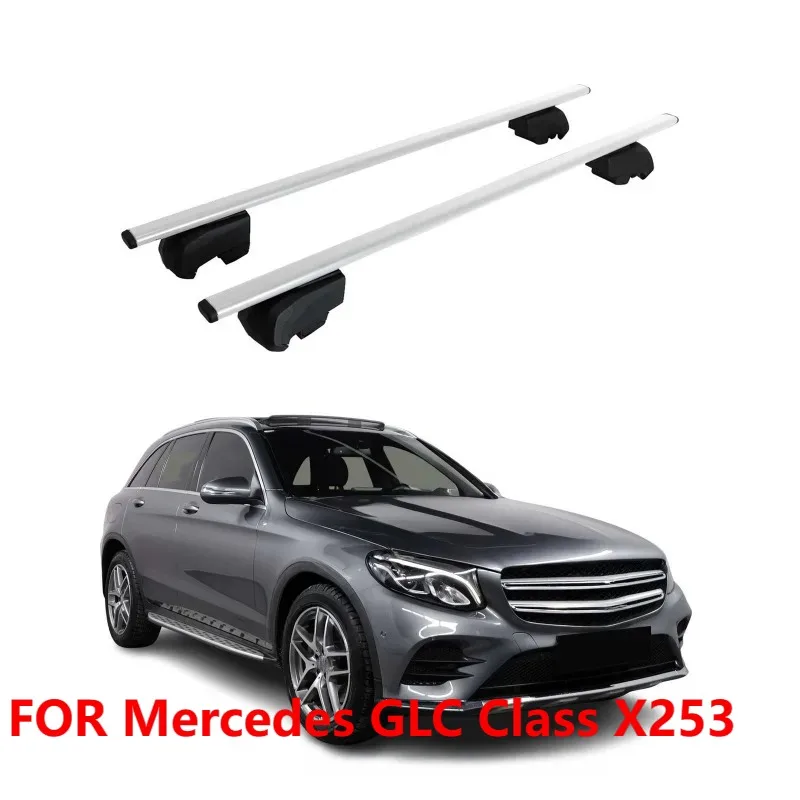 Roof Rack Cross Bars Iron For Mercedes GLC Class X253 2016-2022 Gray ...
