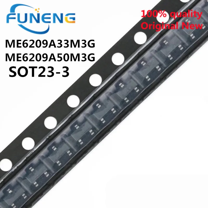10pcs ME6209 3.3V ME6209A33M3G marking V1MJ 3.3V SOT23 ME6209 5V SOT23 ...