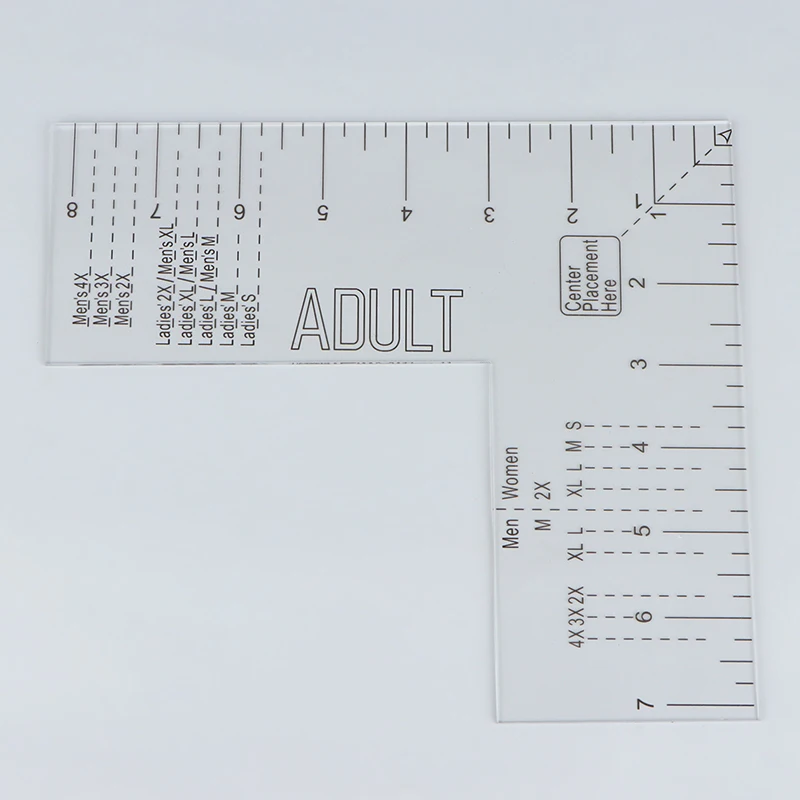 Left-Chest-Logo-Placement-Tool-For-Heat-Press-Acrylic-T-Shirt-Ruler-For ...
