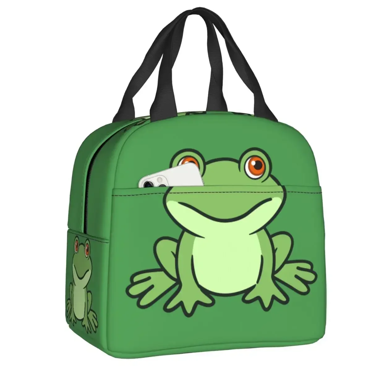 Custom-Cute-Green-Frog-Lunch-Bag-Cooler-Thermal-Insulated-Lunch-Boxes ...