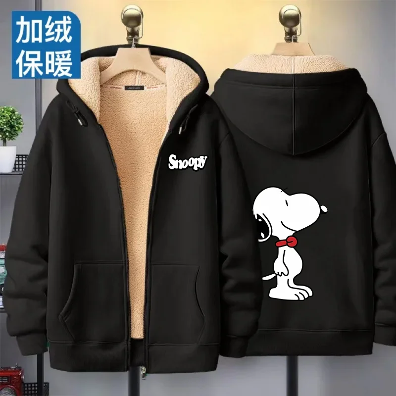 Chaqueta-c-rdigan-Snoopy-abrigo-holgado-de-manga-larga-ropa-de-calle ...