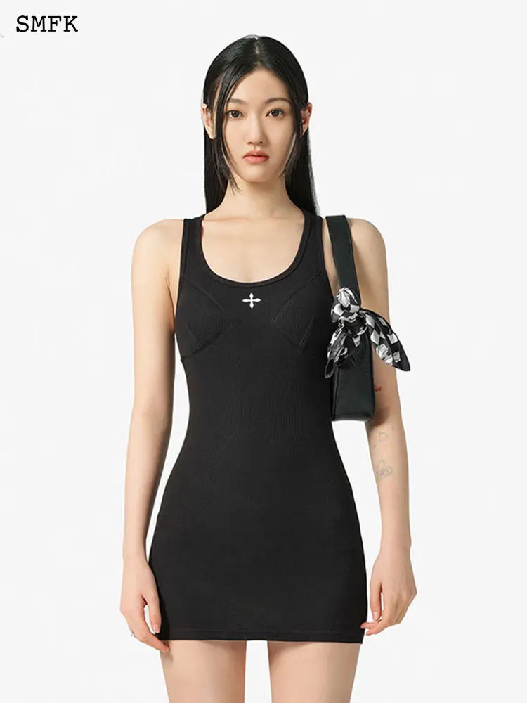 SMFK-Women-s-Sleeveless-Dress-Cross-flower-Summer-Sundress-Tennis-Tank-Skirt-Bodycon-Sexy ...