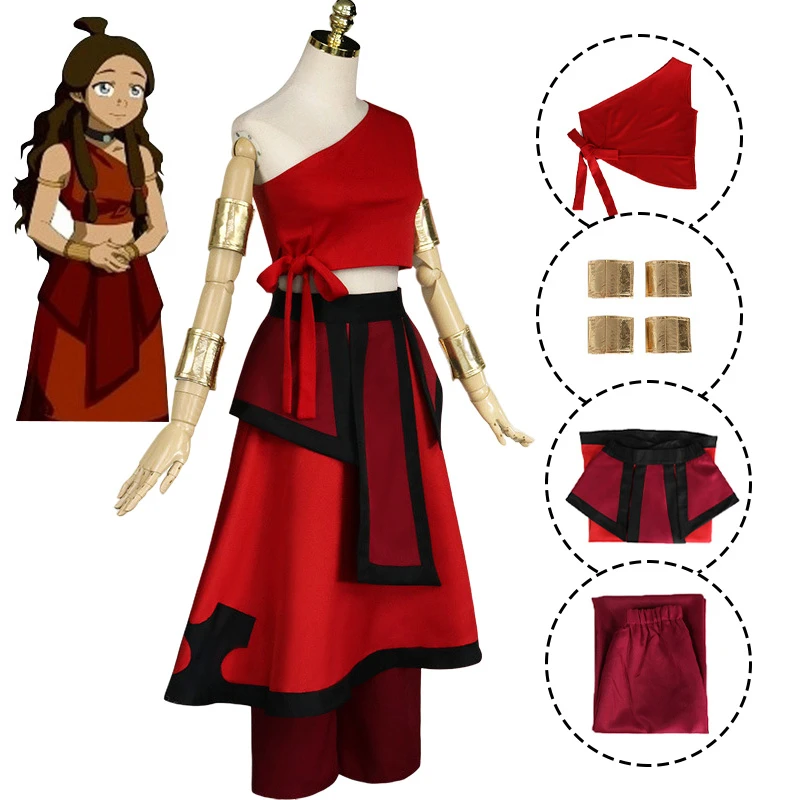 Anime Avatar Die Last Airbender fall Cosplay Katara Feuer Nation ...