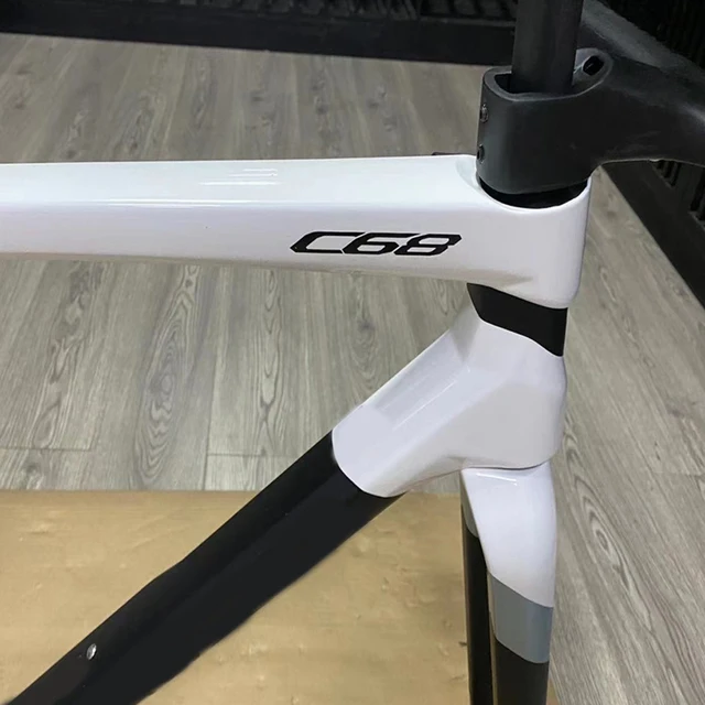 C68 Road Carbon Frameset + Handlebar UD T47 Disc Brake Carbon Fiber ...