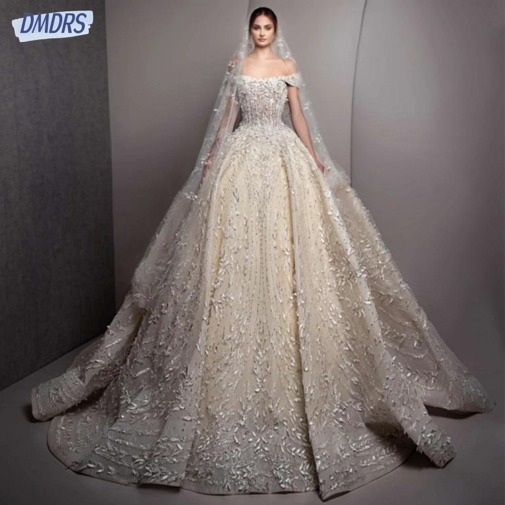 Luxury-Diamonds-Crystal-Ball-Gown-Wedding-Dresses-Beading-Dress-For ...