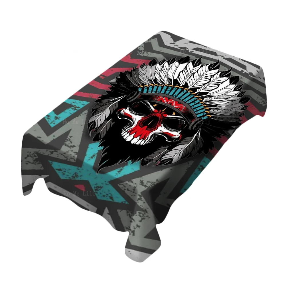 Native American Sugar Skull Drawing