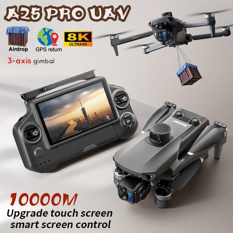 A25 PRO Professional Fishing Airdrop Drone 8K HD Camera 3-Axis Gimbal ...