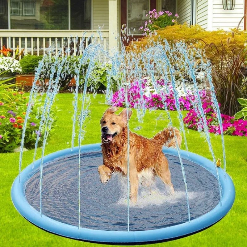 Thickened-Non-Slip-Pet-Spray-Pad-Inflatable-Water-Spray-Pad-Mat-Tub ...
