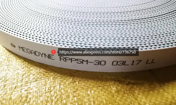 One Meter Timing Belt Correia Band RPP5M RPP5 Width 30mm 40mm 50mm ...