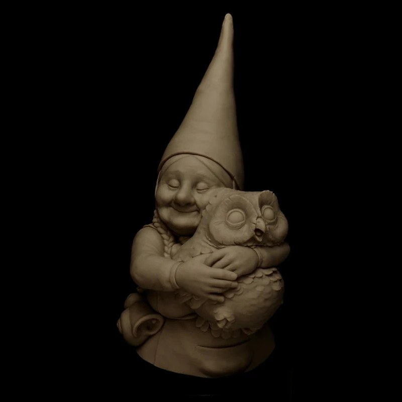 Bruxa-vov-e-coruja-1-12-escala-resina-busto-modelo-kit-fantasia ...