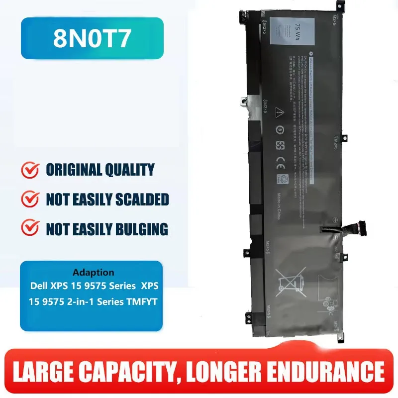 New Laptop Battery 8N0T7 replacement For Dell XPS 15 9575 Series Dell ...