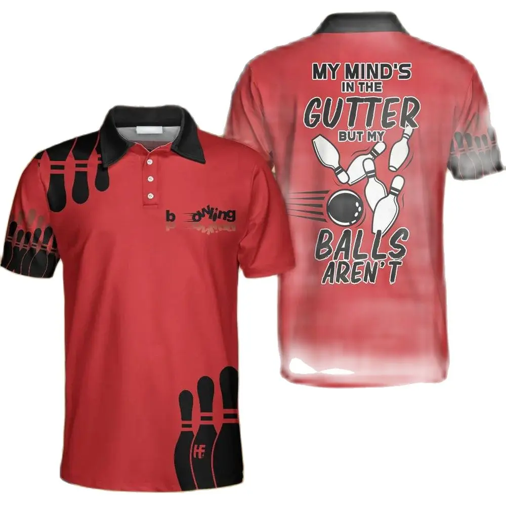 Polo-con-estampado-3D-de-Bowler-para-hombre-camisa-de-manga-corta-el ...