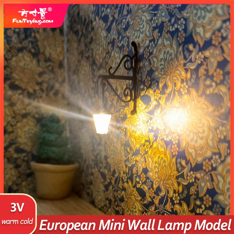 10pcs Miniature wall lamp model G scale European retro model indoor ...