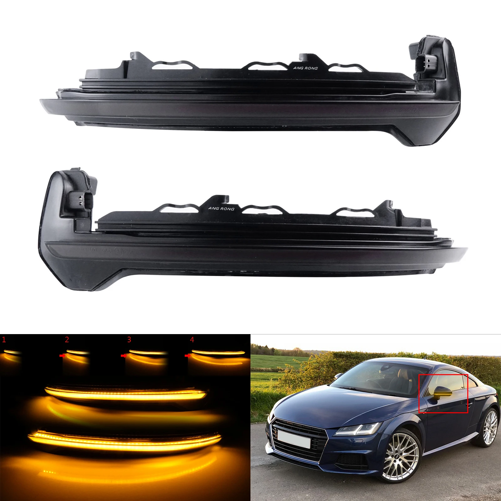 For-Audi-TT-TTRS-MK3-8S-R8-Dynamic-LED-Wing-Door-Mirror-Turn-Indicator ...