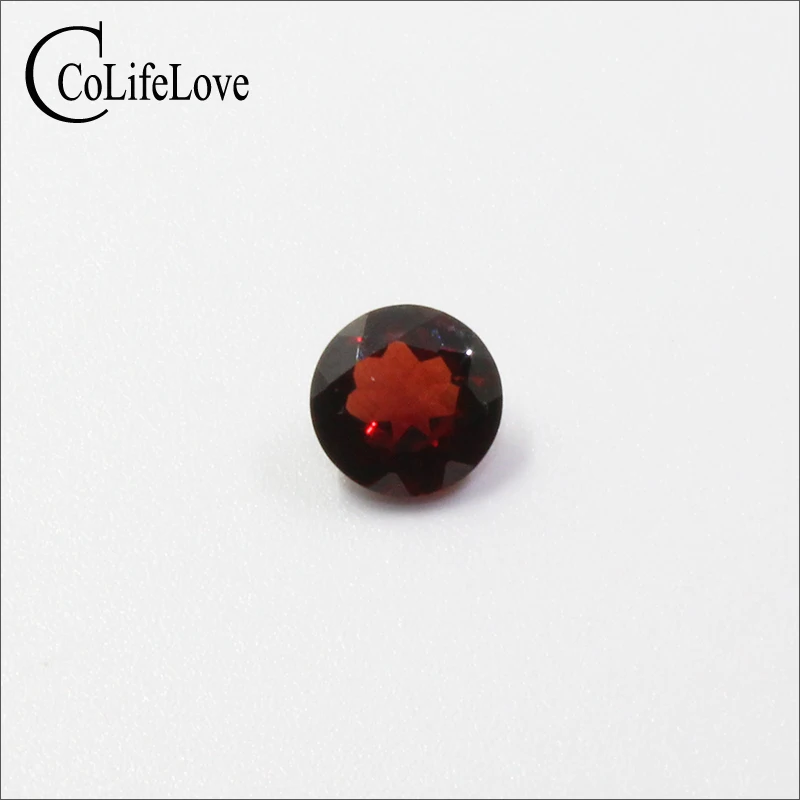 1.8ct Real Natural Garnet For Silver Jewelry Shop 8mm Round Cut Garnet ...