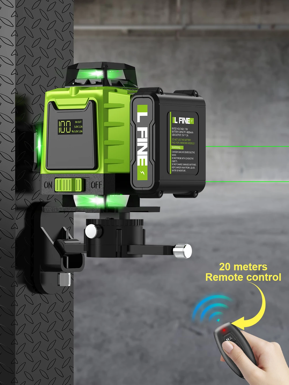 LFINE-4D16-Lines-Nivel-Laser-Professional-Laser-Level-Automatic-360 ...