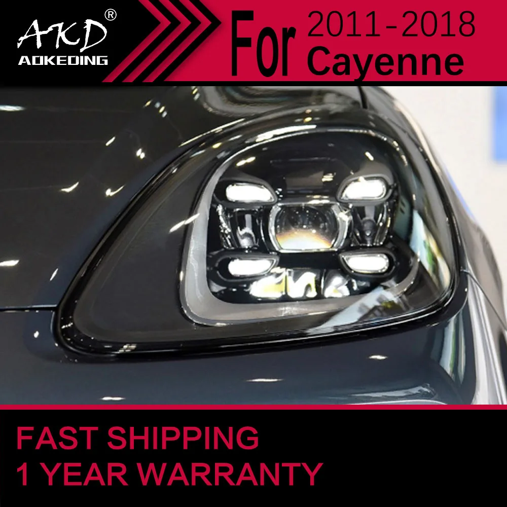Car-Lights-for-Porsche-Cayenne-LED-Headlight-2011-2018-Cayenne-958-Head ...