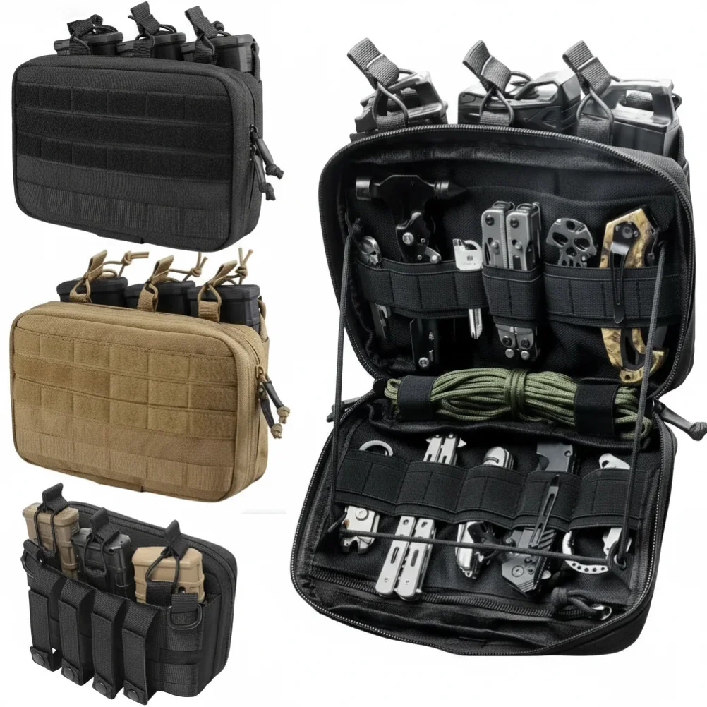 Triple Mag Pouch 5.56/.223 Tactical Magazine Pouch Molle Rifle Chargers ...