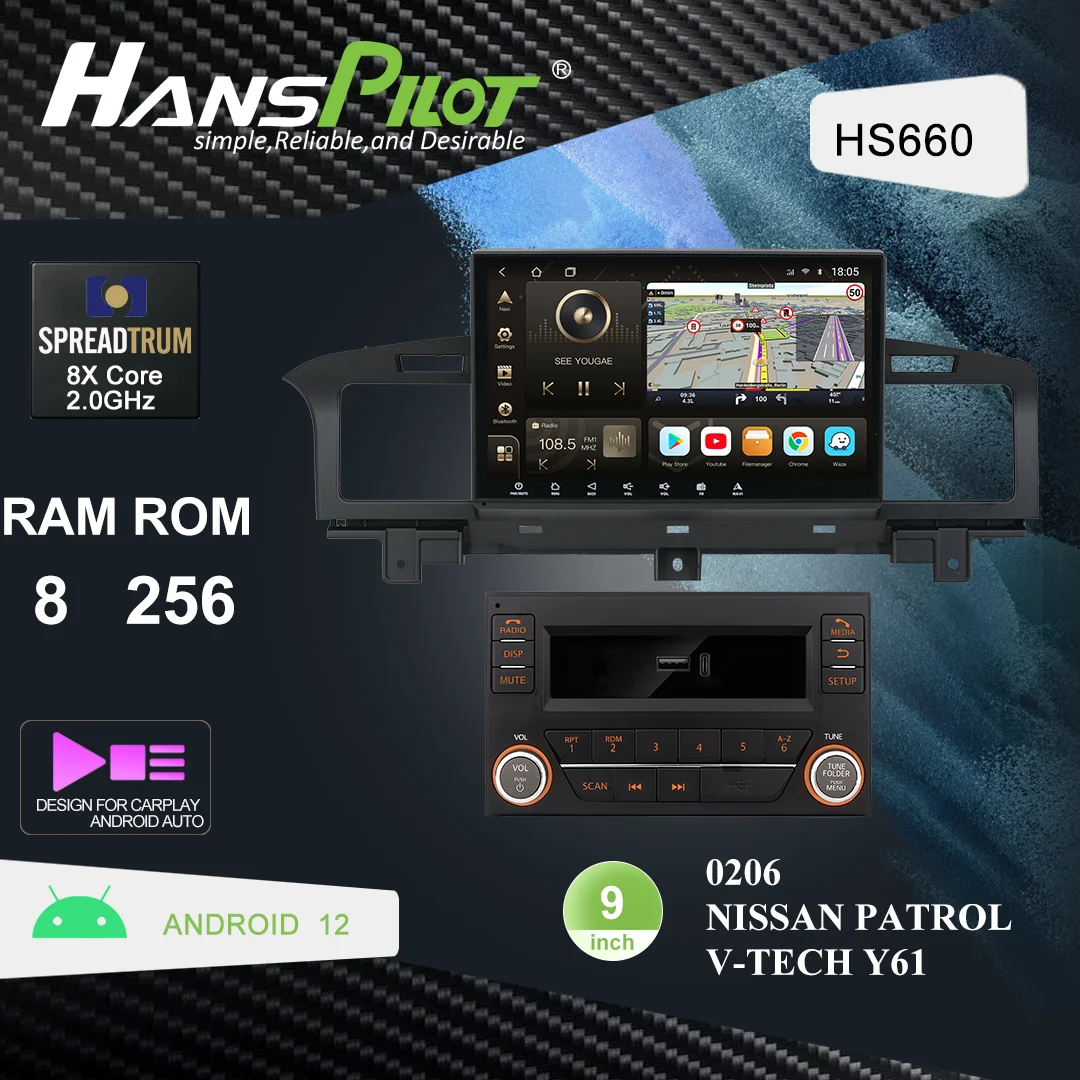 Android-Navigation-Car-Radio-DVD-for-Nissan-Patrol-VTC-V-Tech-Y61-Safari-with-CarPlay ...