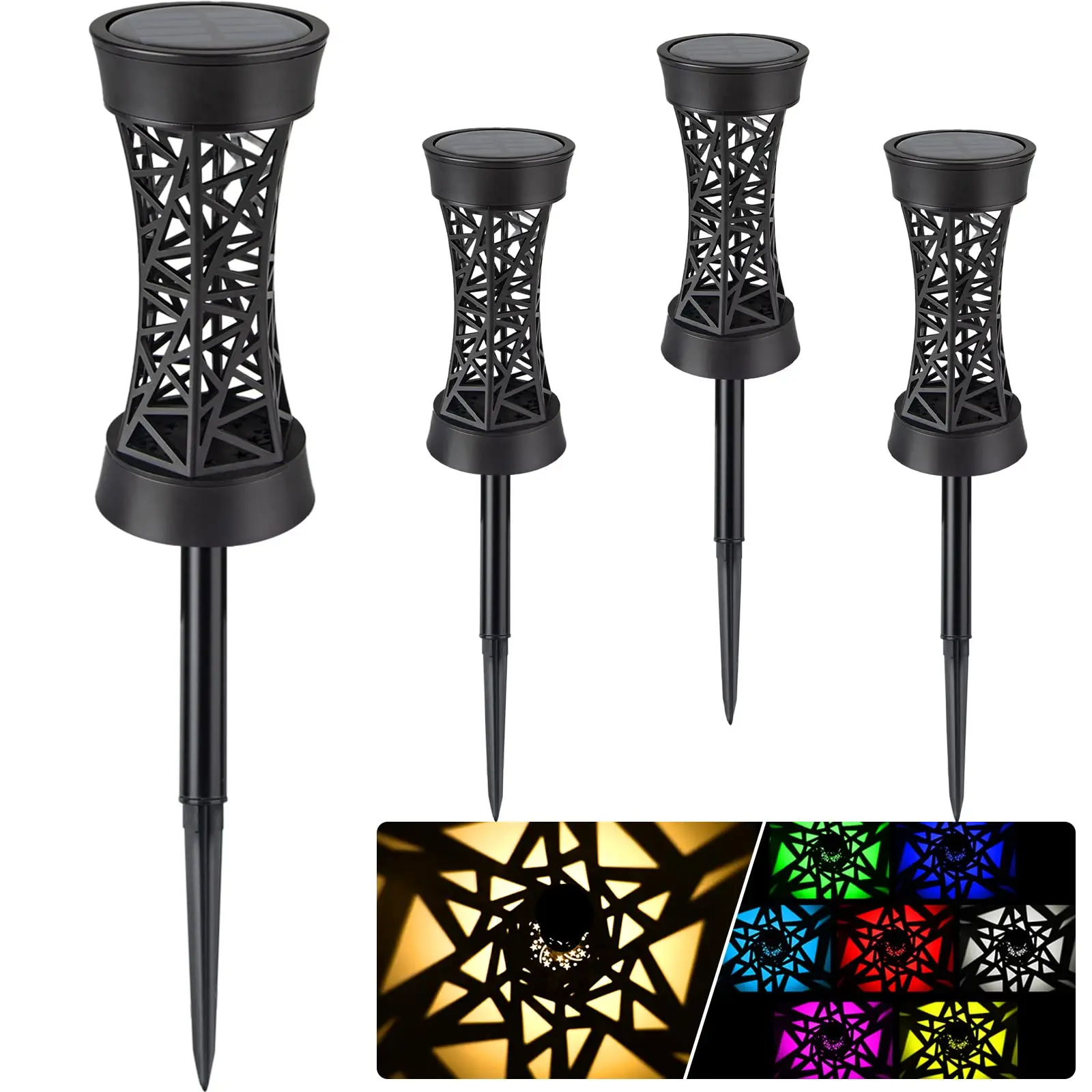 1-4Pack-Solar-Hollow-Lights-Outdoor-Garden-LED-Solar-Pathway-Lights ...