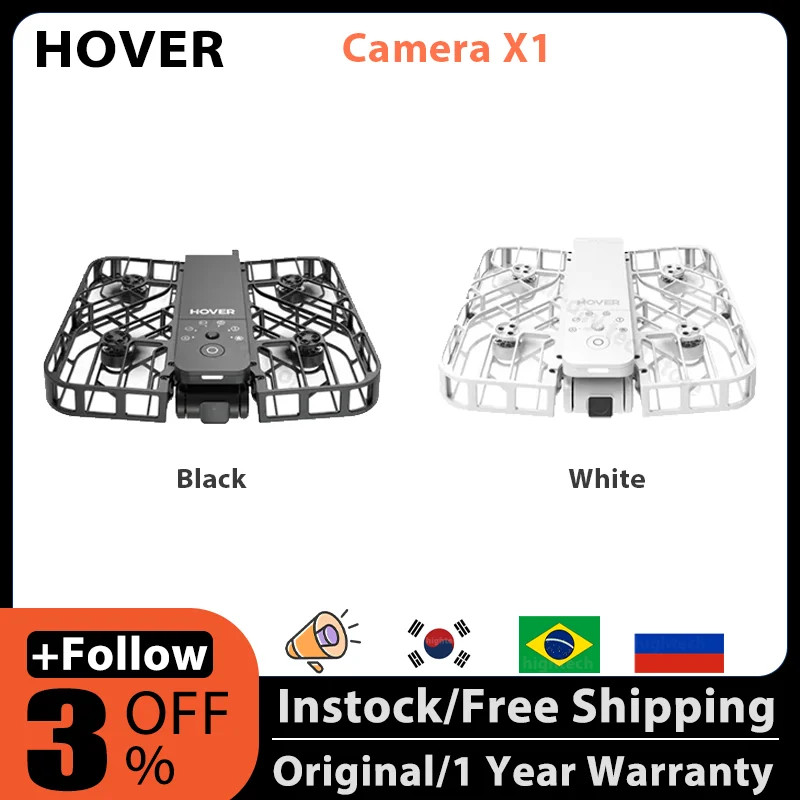 Hover Camera X1 125g Ultra-Light Foldable Portable Unlock Advanced Shots Camera Drones ...
