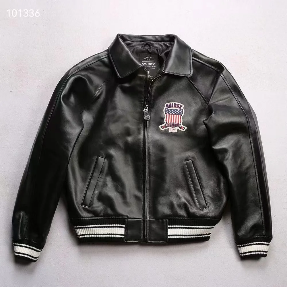 Europe-US-plus-size-Men-Hip-Hop-Sheep-skin-Varsity-Jacket-Embroidered ...