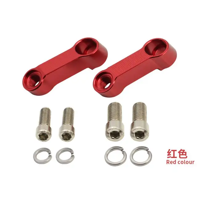 2PCS Universal Motorcycle Rearview Mirrors Extension Riser Extend ...