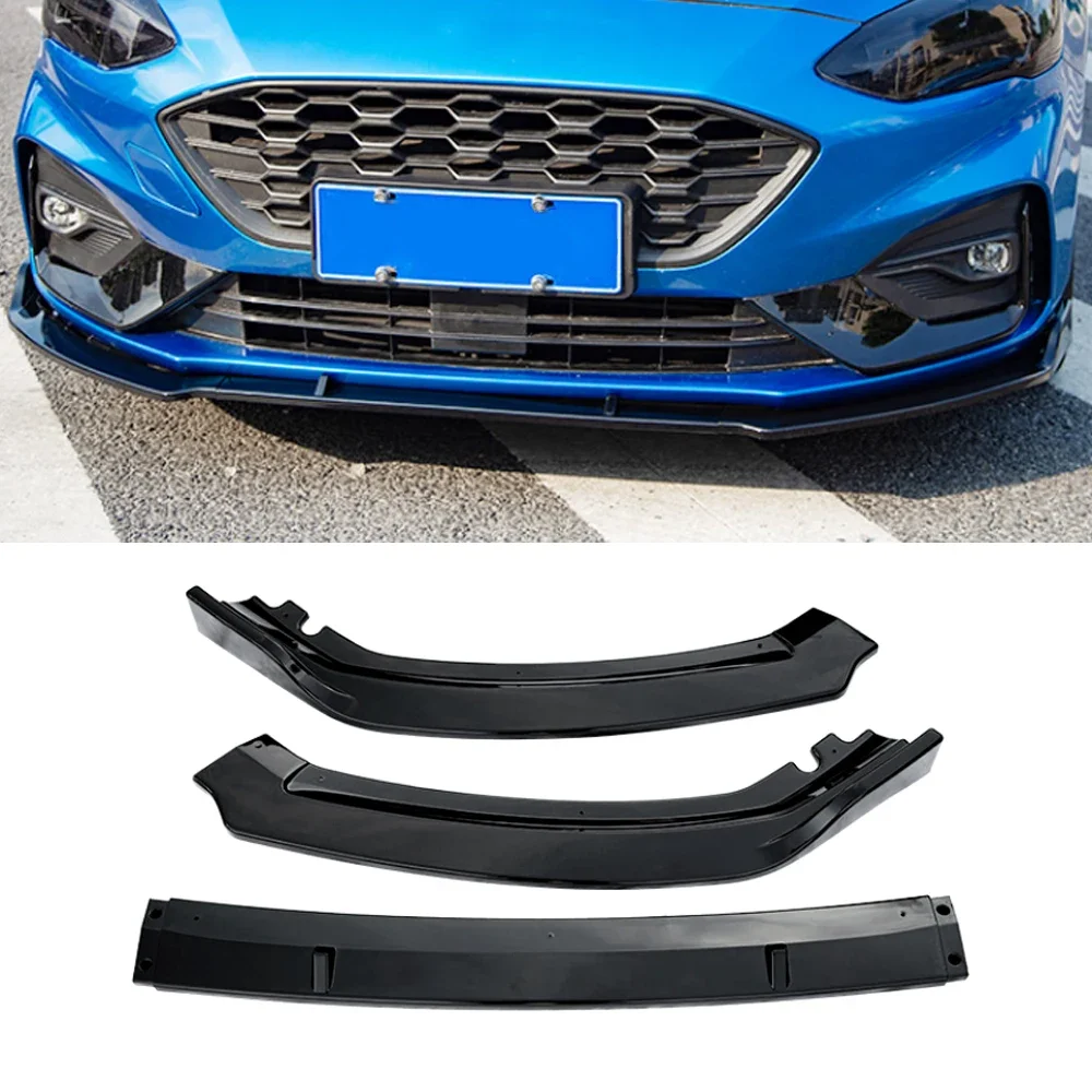 Front-Skirt-for-Ford-Focus-MK4-2018-2023-3PCS-Car-Front-Bumper-Lip-Body ...