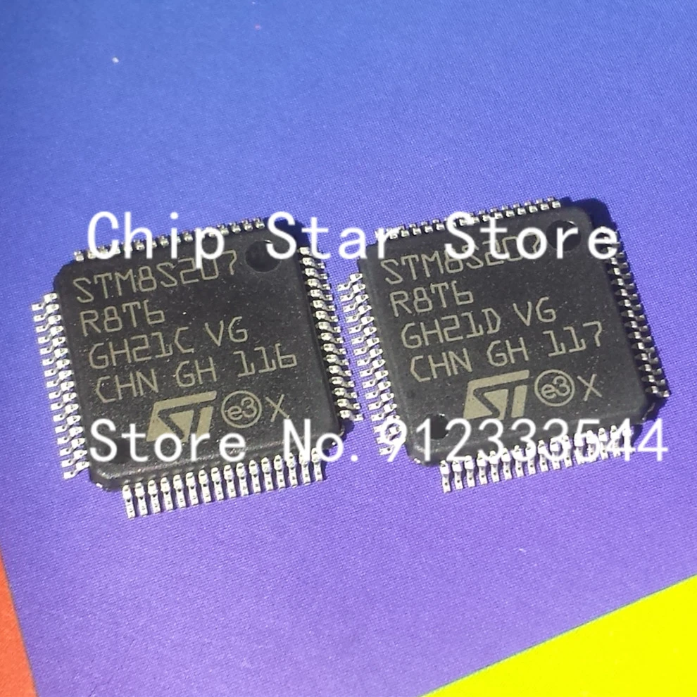 5 50pcs STM8S207R8T6 STM8S207 LQFP64 8Bit MCU STM8 Family STM8S Series Microcontrollers 100%New ...