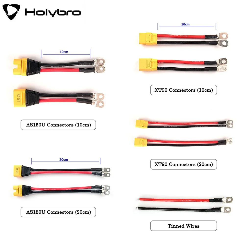 Holybro AS150U-F/ AS150U-M Or XT90-F/XT90-M Connectors Wire 10CM/20CM ...