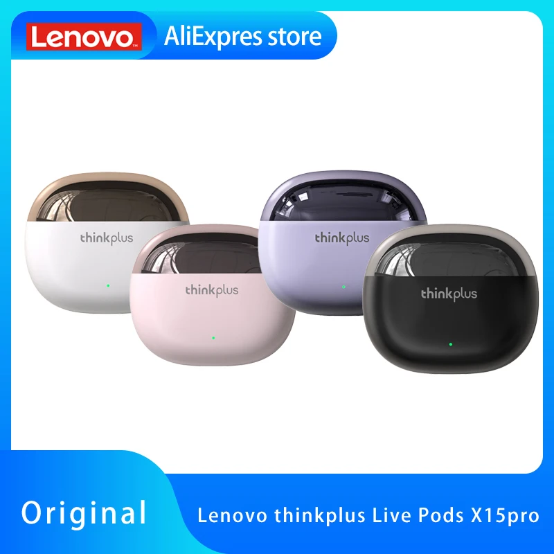 Lenovo Thinkplus LivePods X15pro Wireless Bluetooth 5.1 Earphone Dual Stereo Noise Reduction ...