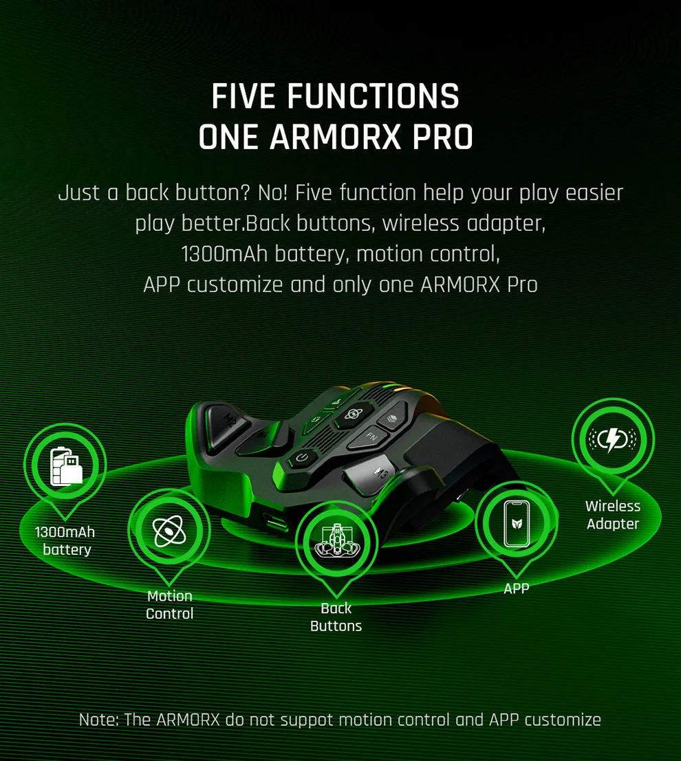 BIGBIG WON ARMOR X Pro Wireless Controller Paddles Back Button Rear ...