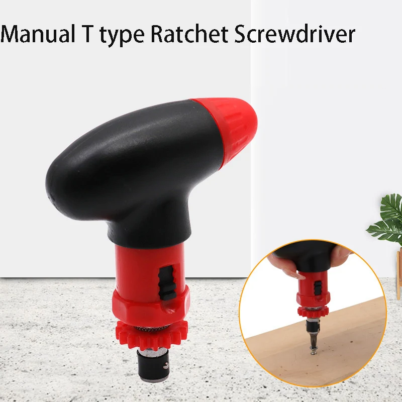 Manual-T-Type-Ratchet-Screwdriver-Adjustable-6-35mm-Rotate-Forward ...