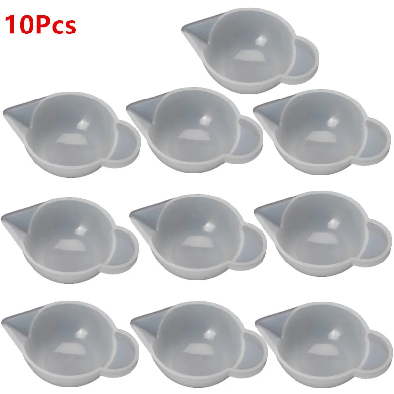 10Pcs/1Pc ilicone Mold Cup Dispenser DIY Epoxy Resin Cement Plaster ...
