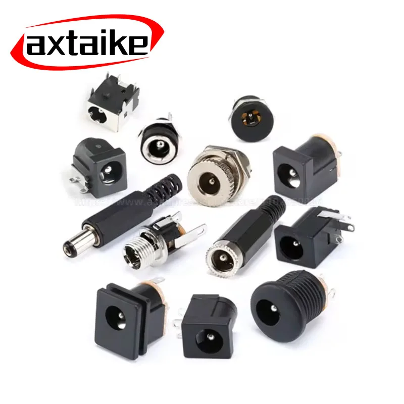 10PCS DC Connectors 5.5x2.1/2.5mm 3.5x1.3mm DC Power Plug Male Female ...