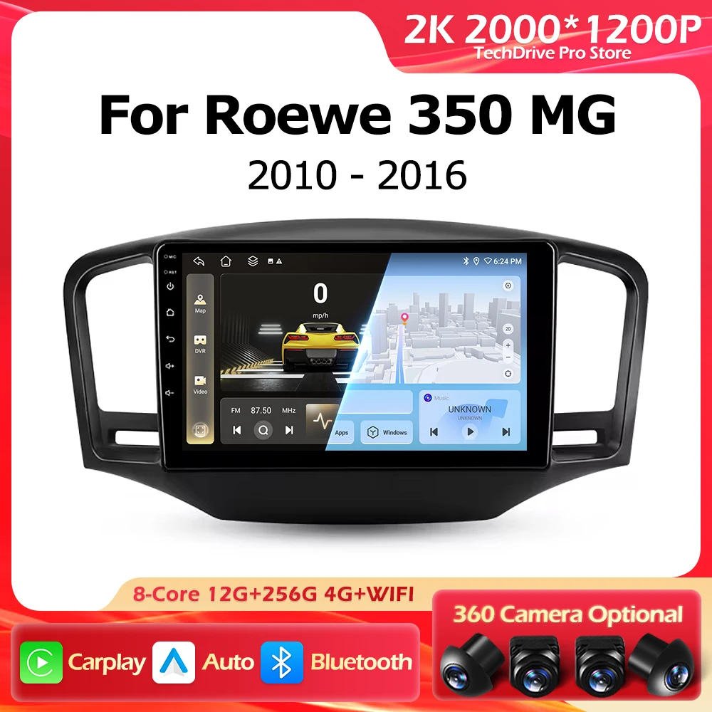 Android 16 inalámbrico Carplay Auto para Roewe 350 MG 350 2010-2016 ...